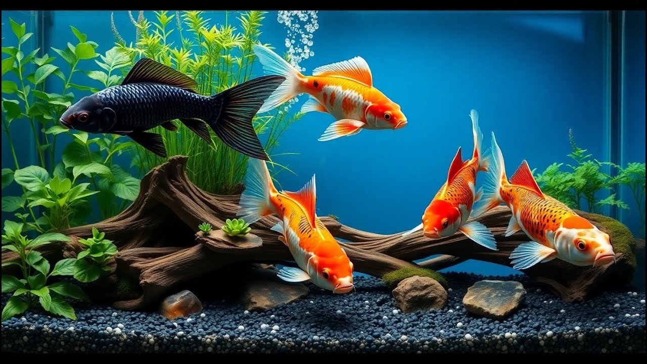 Sleep with Soothing Aquarium Sounds & Swimming Fish | Deep Relaxation ...