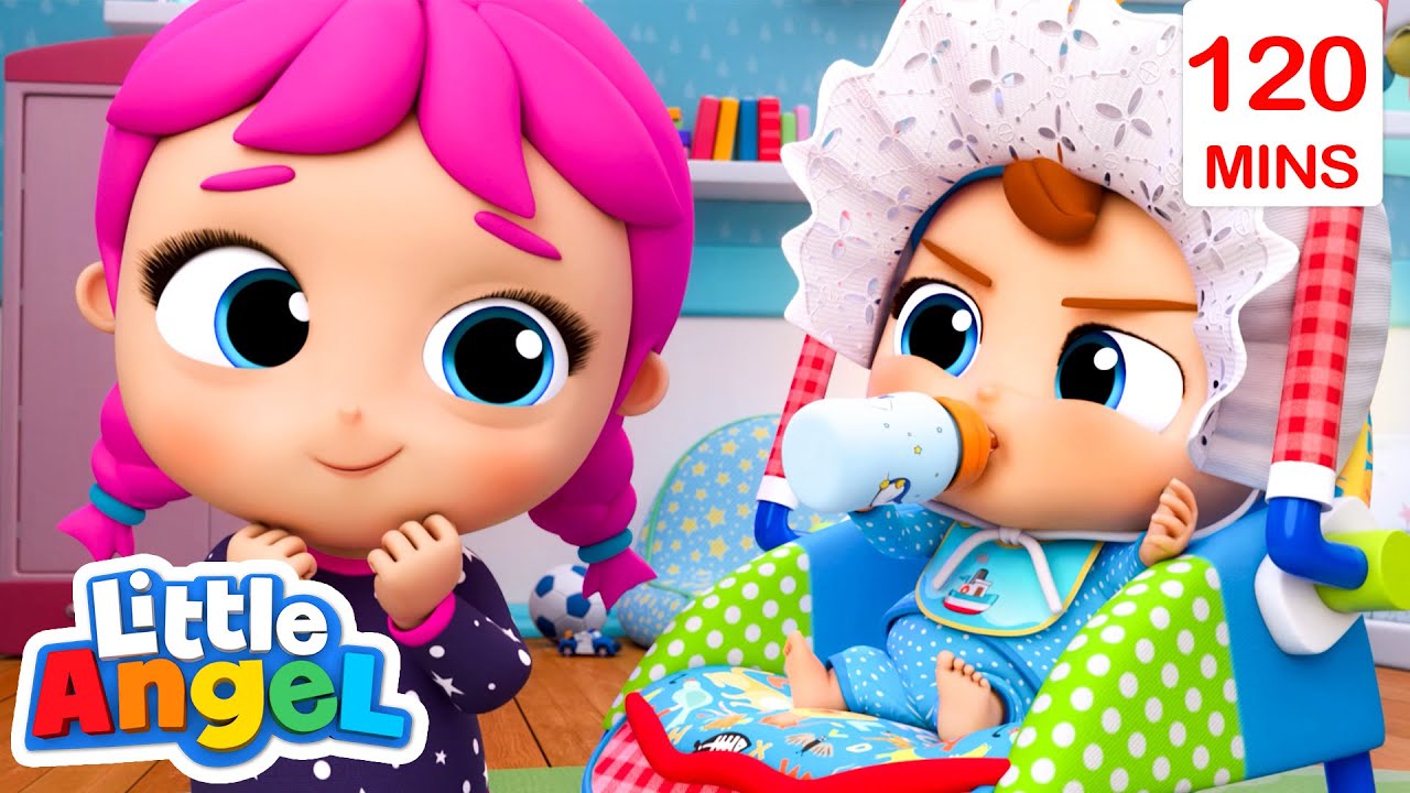 Rock-a-bye-Baby | Little Angel | Nursery Rhymes & Cartoons for Kids ...