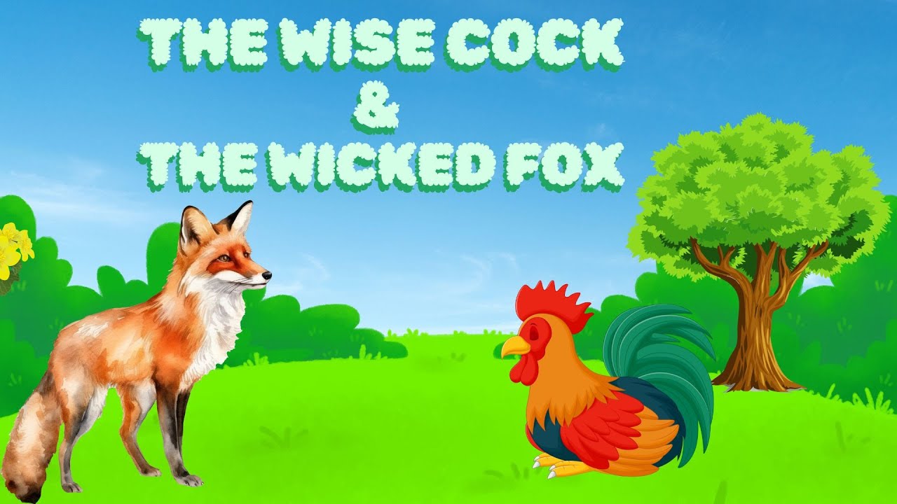 The Wise Cock & the Wicked Fox | Moral Story | Short Story # ...
