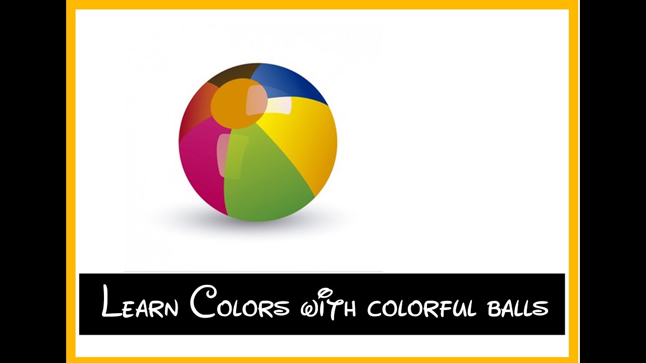 Learn colors with colorful balls by RAINBOW KIDS TV ! - YouTube