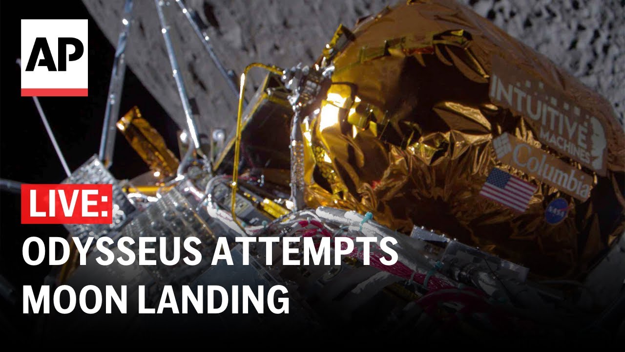 Live Watch Intuitive Machines Odysseus Moon Landing Youtube