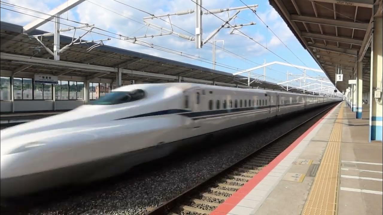 N700S系幹オサJ20編成 新幹線のぞみ35号 博多行き 新倉敷駅通過 2024年8月10日撮影 - YouTube
