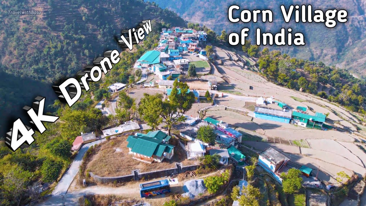 4K Drone Shot of Corn Village of India: Sainji - YouTube