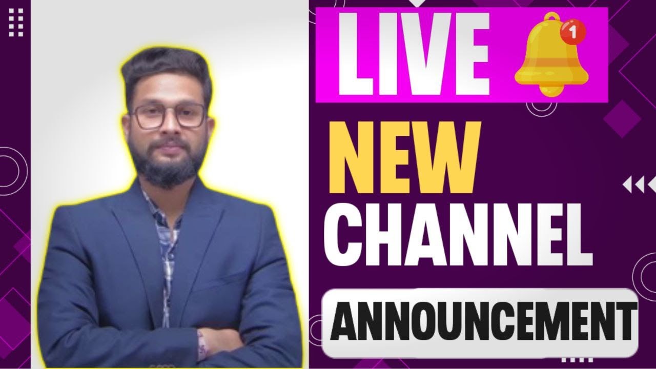 LIVE 🔴 New Channel Announcement | Big Announcement | Check Description ...