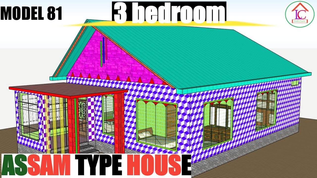 ASSAM TYPE HOUSE DESIGN // MODEL 81 - YouTube