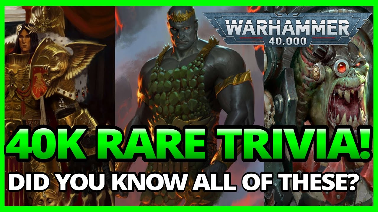 Warhammer 40k Lore: Rare Trivia & Facts - YouTube