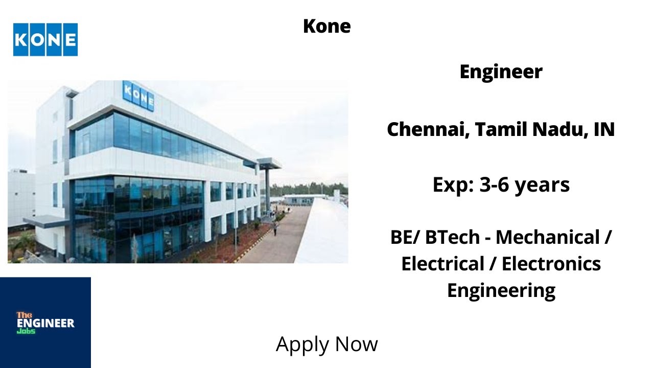 Kone | Engineer | BE/ BTech - Mechanical / Electrical / Electronics ...