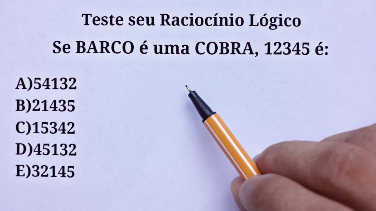 😤98% NÃO ENCONTRA a Lógica dessa questão!! - Raciocínio Lógico - YouTube