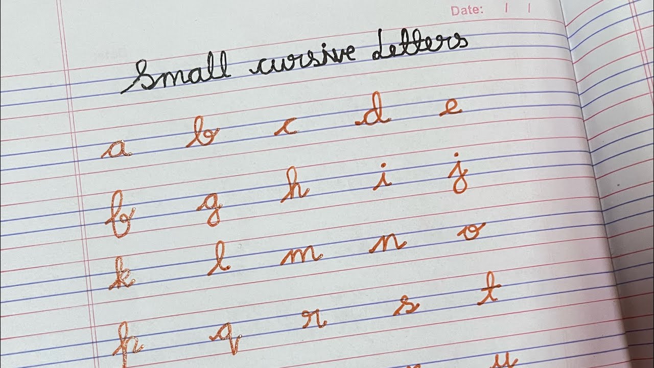 How to write small cursive letters #cursive #calligraphy # ...