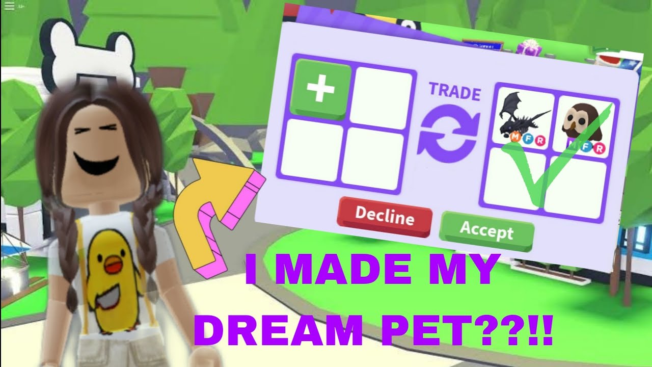 I MAKE MY adopt me DREAM PET??!! - YouTube