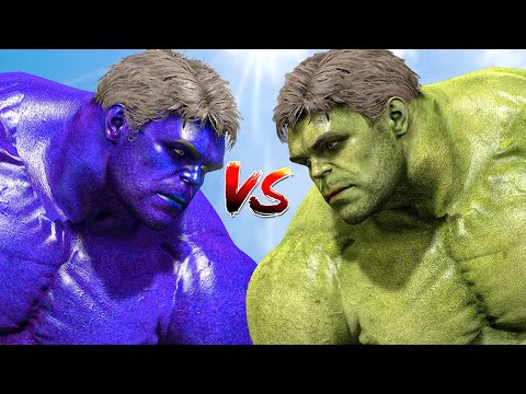 BLUE HULK VS THE INCREDIBLE HULK | Marvel Super Epic Battle - YouTube