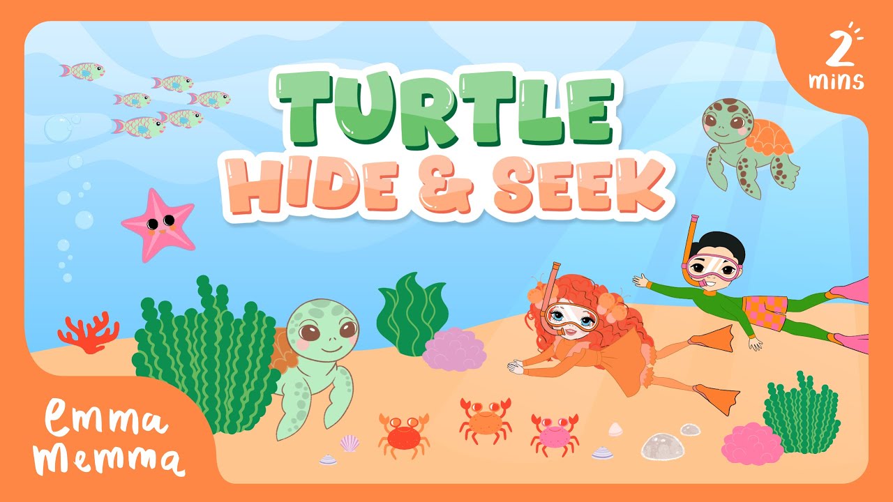 Emma Memma: Turtle Hide and Seek (Lyric Video) | #dance #swimming # ...