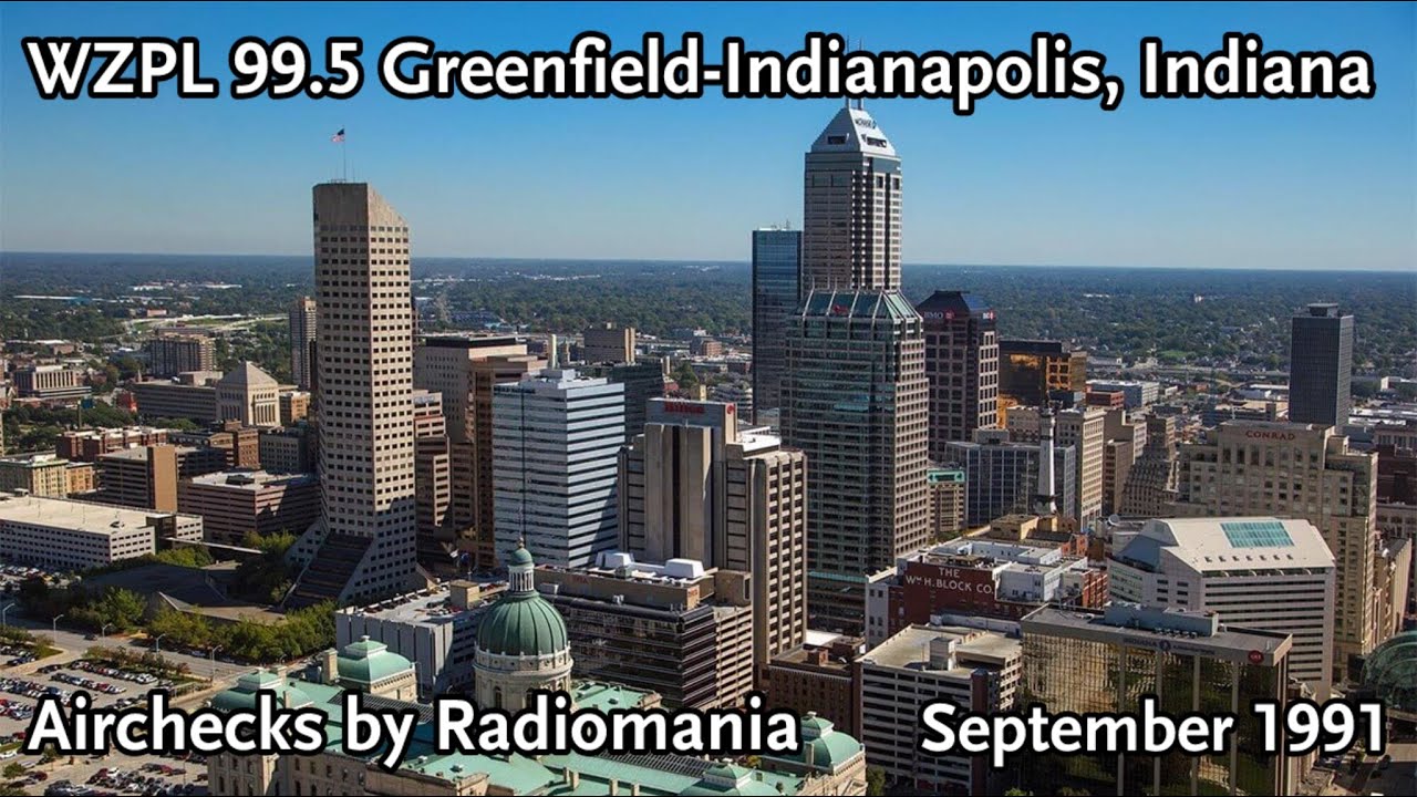 WZPL 99.5 Greenfield-Indianapolis, IN - September 9th, 1991 - YouTube