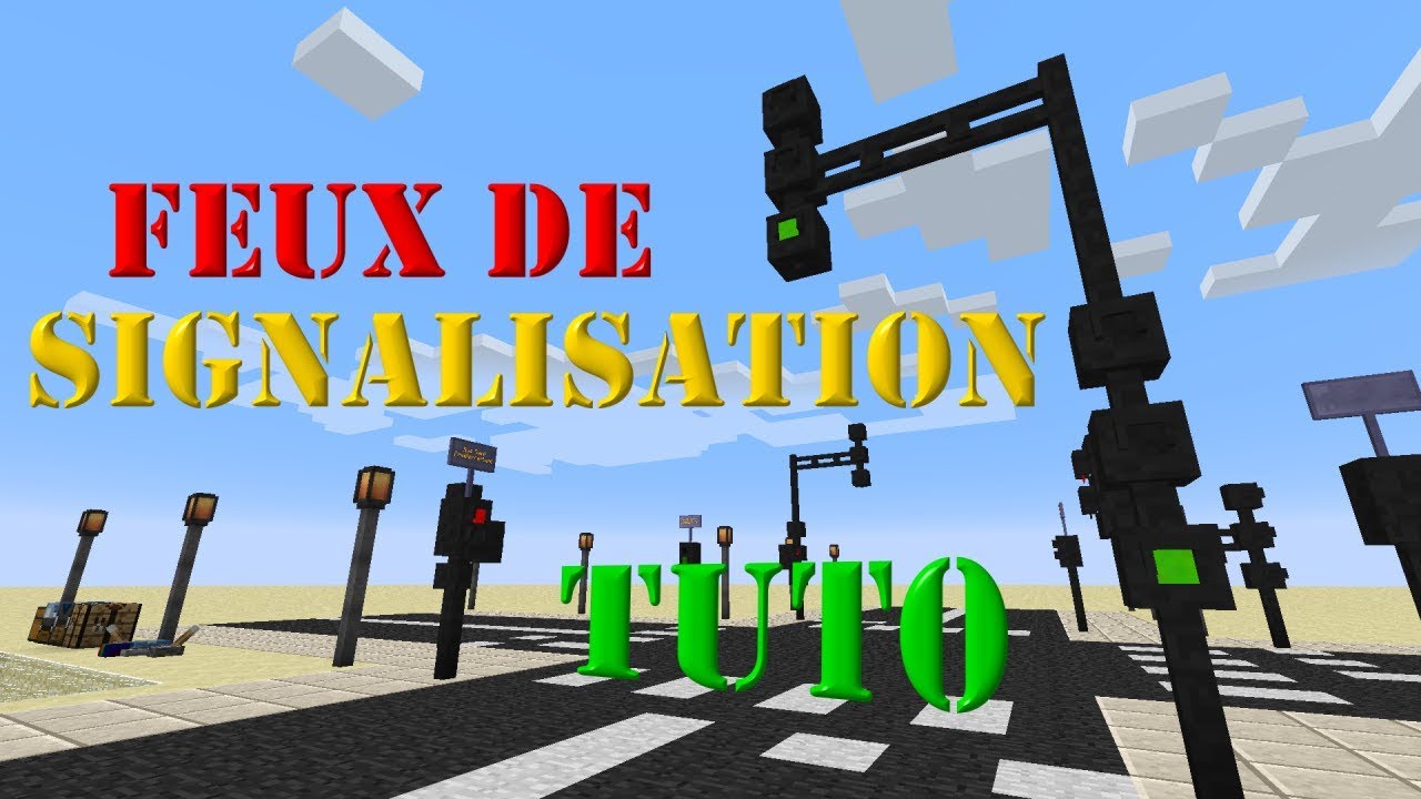Minecraft - TUTO - Feux tricolores réaliste, le retour ! - YouTube