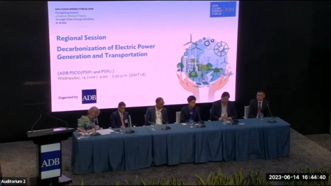 ACEN CEO Eric Francia at the ADB Asian Clean Energy Forum 2023 - YouTube