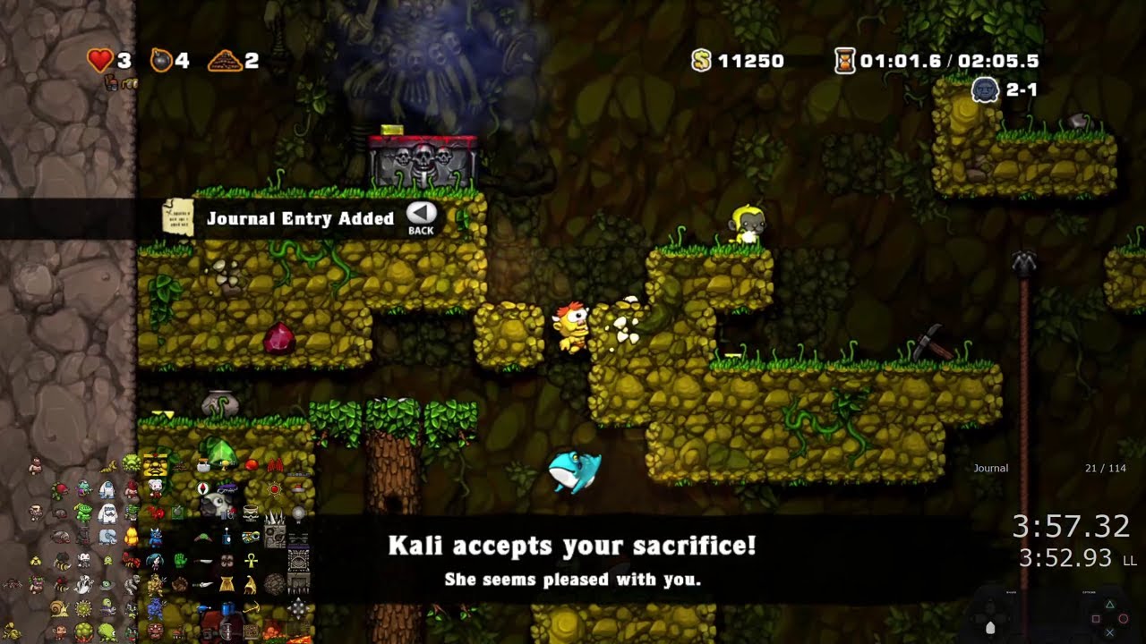 Spelunky HD - All Journal Entries in 30:12.84 - YouTube