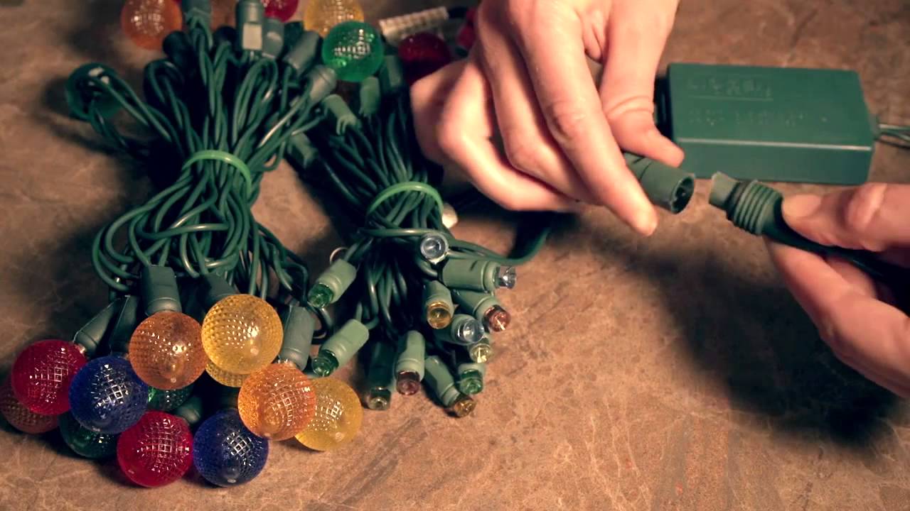 How to Install LED Light Strings Adapters and Taps - YouTube