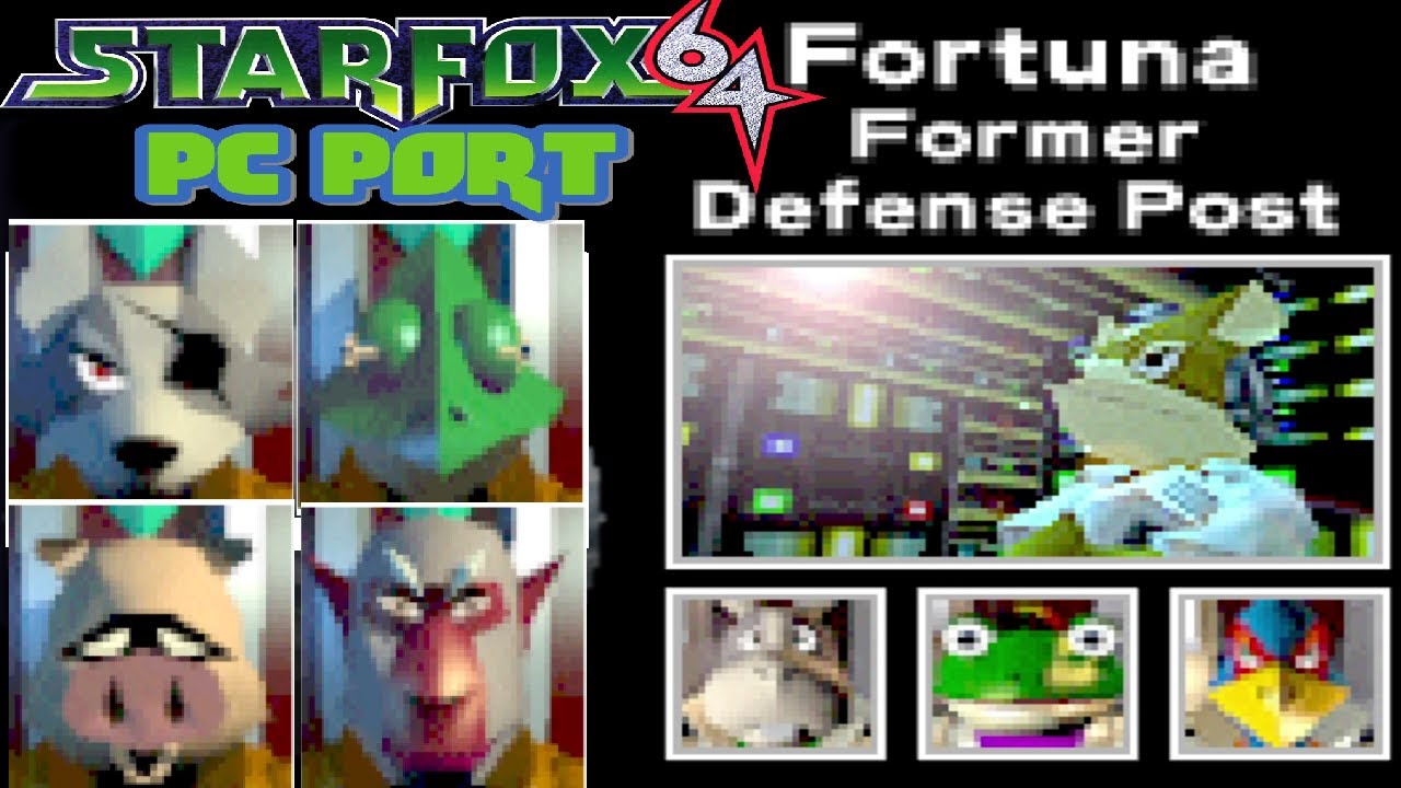 Star Fox 64 PC Port Gameplay - Fortuna/Fichina - YouTube