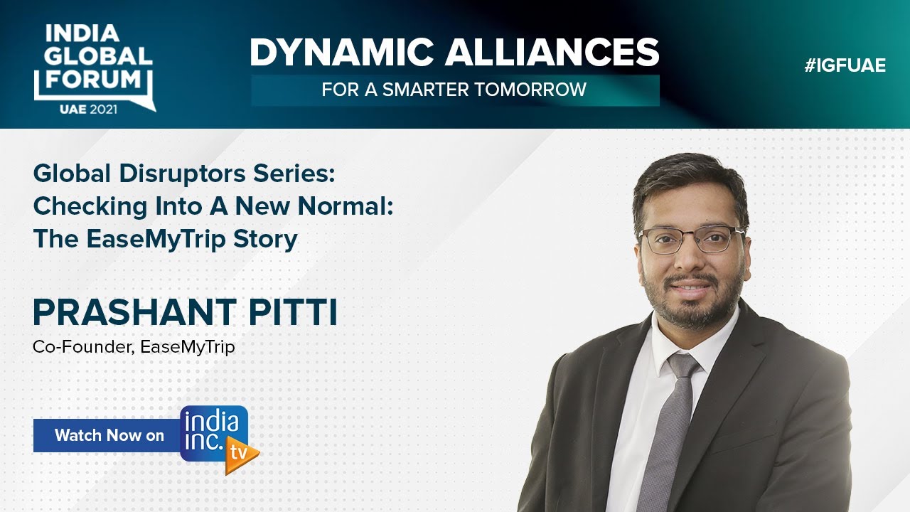 In conversation with Prashant Pitti, Co-Founder, EaseMyTrip - YouTube