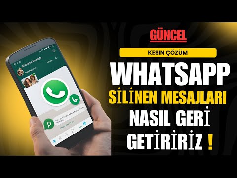 Whatsapp Silinen Mesajları Geri Getirme Tüm Medya / Detaylı Anlatım GÜNCEL !