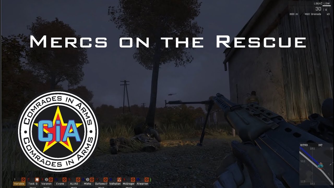Arma 3 CiA Coop Night - Mercs on the Rescue - YouTube