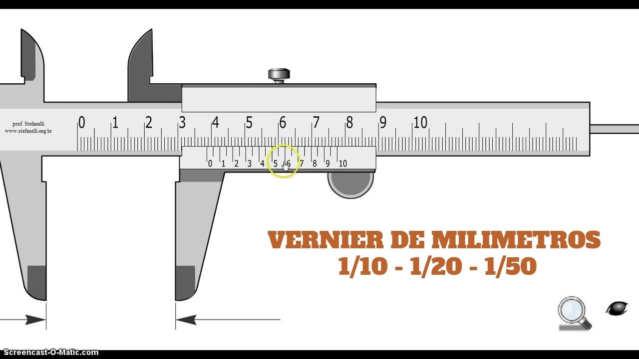 VERNIER DE MILIMETRO - 1/10 1/20 1/50 - YouTube