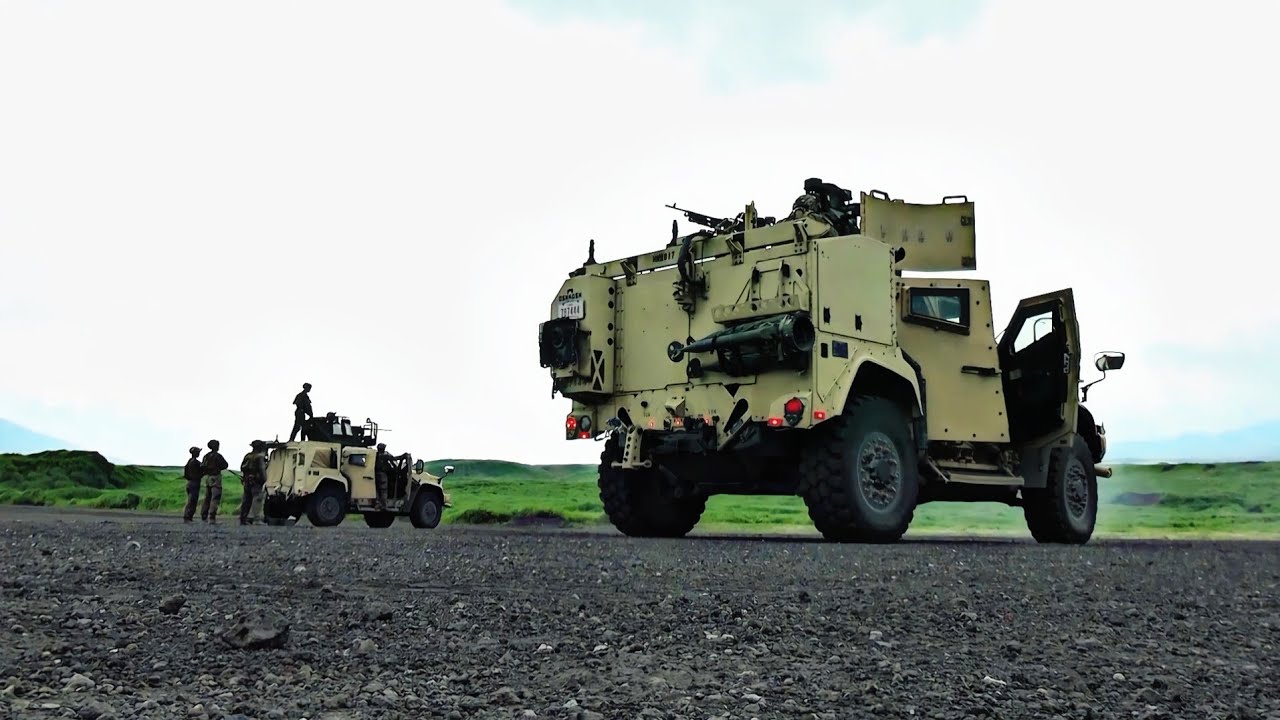 US Marines And Romanian Soldiers Fire Armored, Light Tactical Vehicles ...