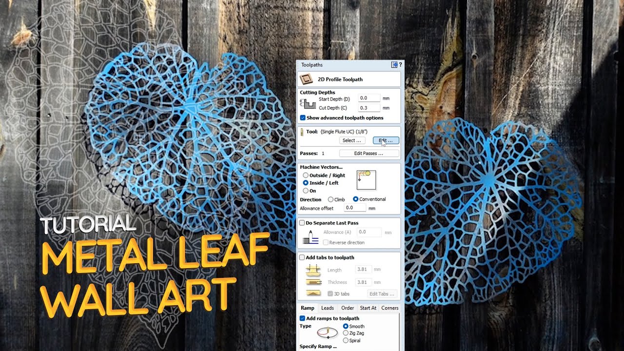 Crafting Metal Leaf Wall Art with the LongMill MK2 CNC - YouTube