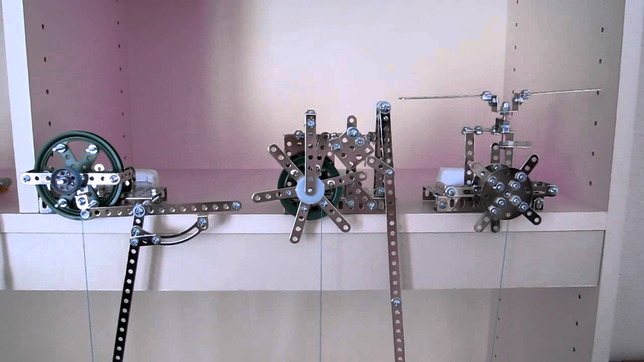 Erector Set Clock Escapements - YouTube