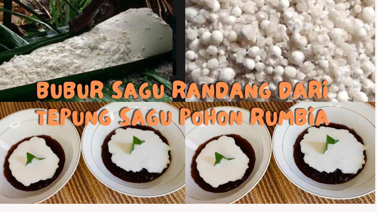 BUBUR SAGU RANDANG ENAK DAN GURIH DARI TEPUNG SAGU POHON RUMBIA - YouTube