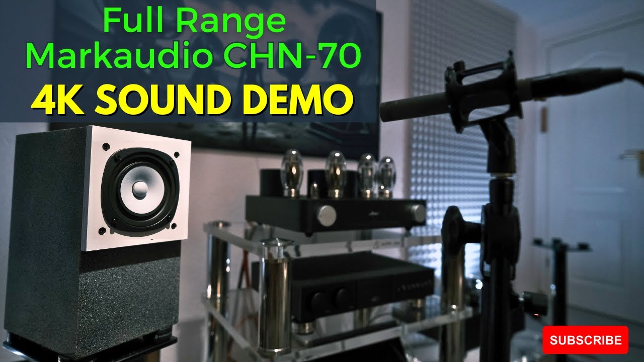 Markaudio CHN-70 4" DIY Full Range speakers Sound Demo - YouTube