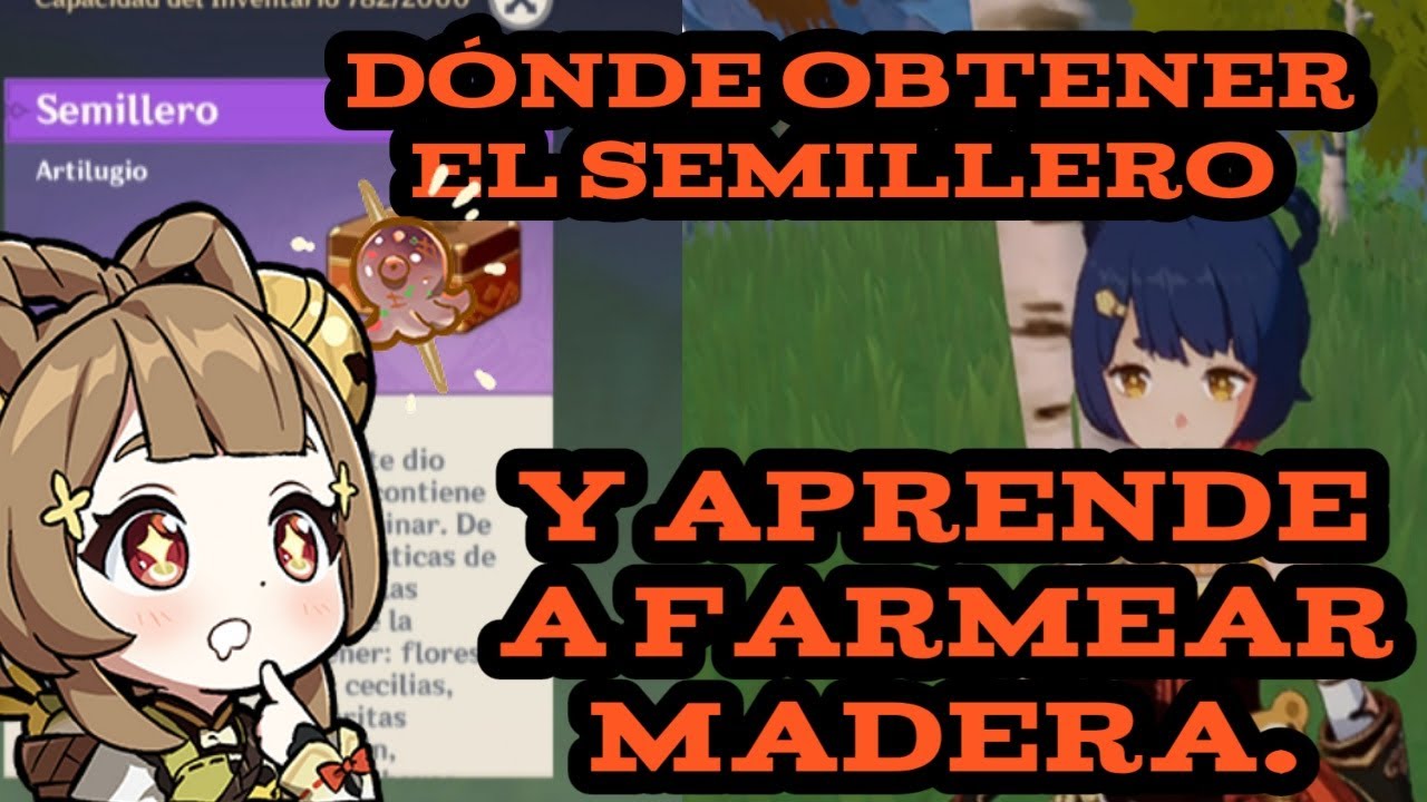 Genshin Impact // Consigue el semillero y aprende a farmear madera - YouTube