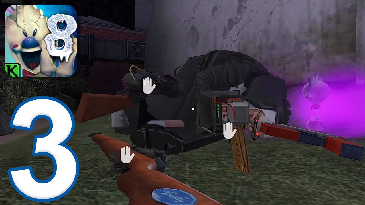 Ice Scream 8 - Gameplay Walkthrough Part 3 - All Weapons (iOS, Android ...