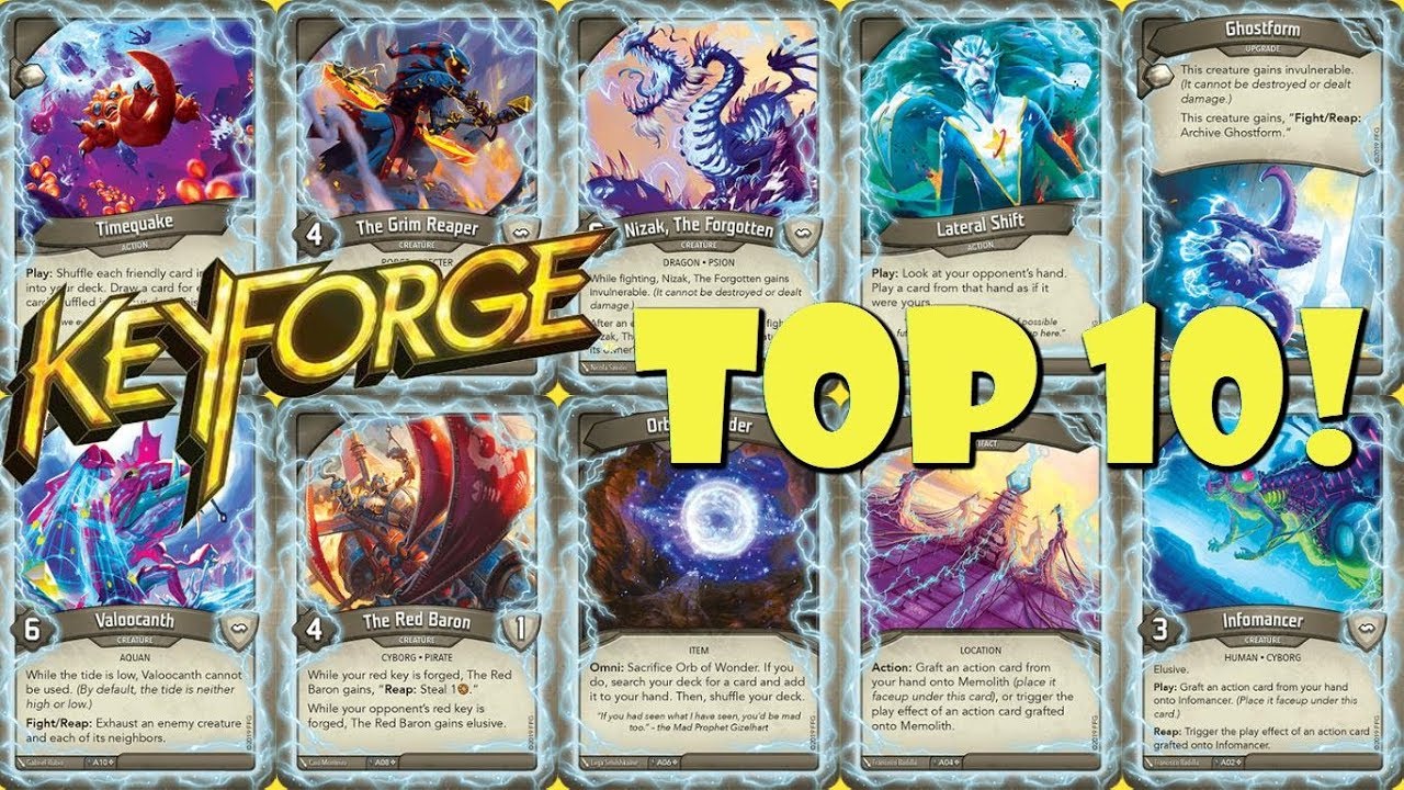 Top 10 Anomalies from Worlds Collide! (Keyforge!) - YouTube