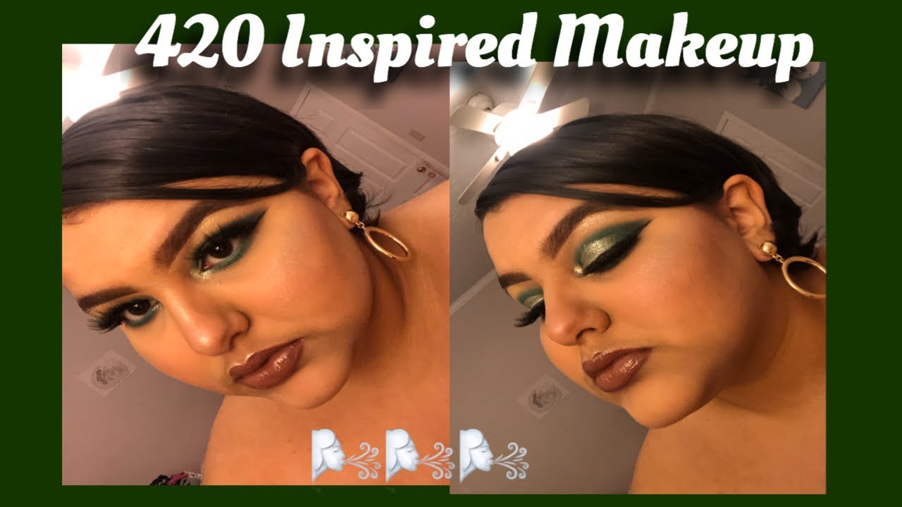 420 Inspired Makeup 🌬💚 - YouTube
