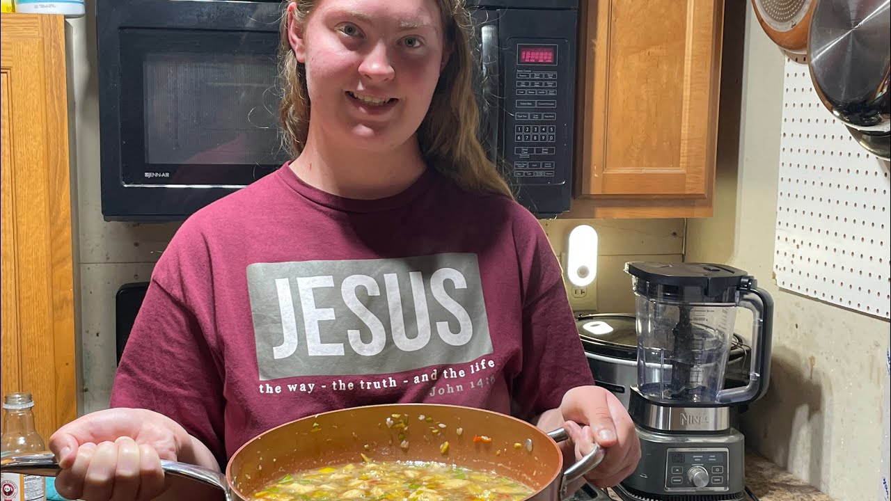 Making Chinese orange chicken in Isabella’s kitchen food around the ...