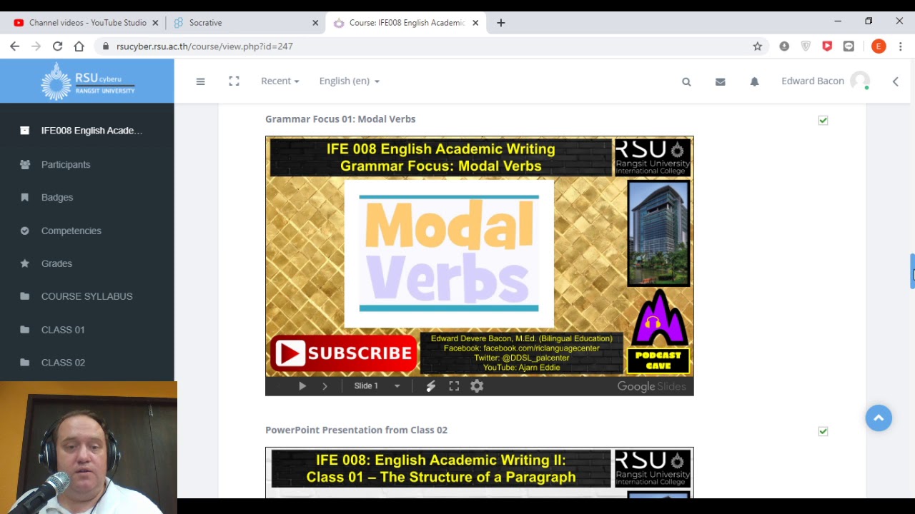 IFE 008: English Academic Writing II - Class 01 (Course Introduction ...