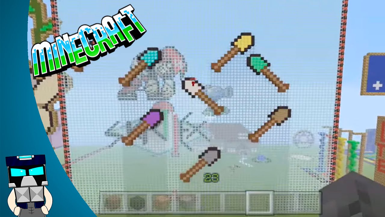 Minecraft: Como hacer Pala Pixel art Tutorial - YouTube