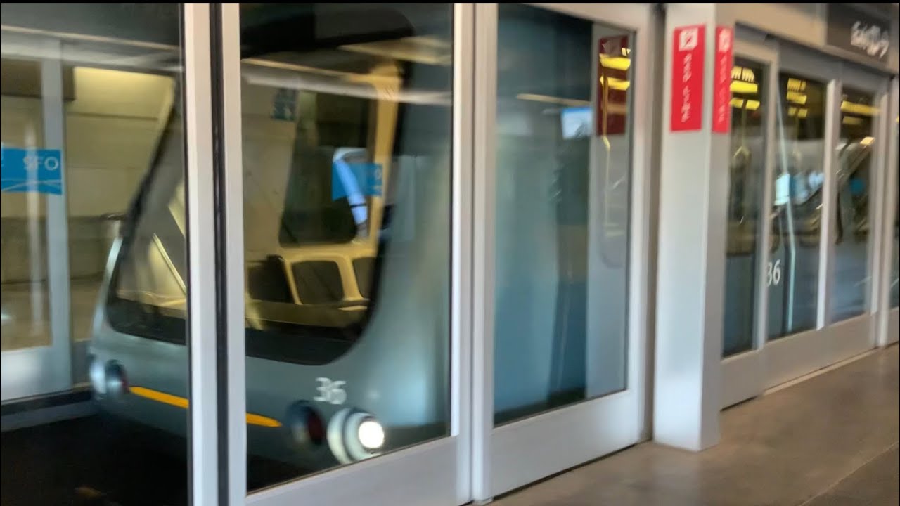 San Francisco International Airport - AirTrain Red Line - YouTube