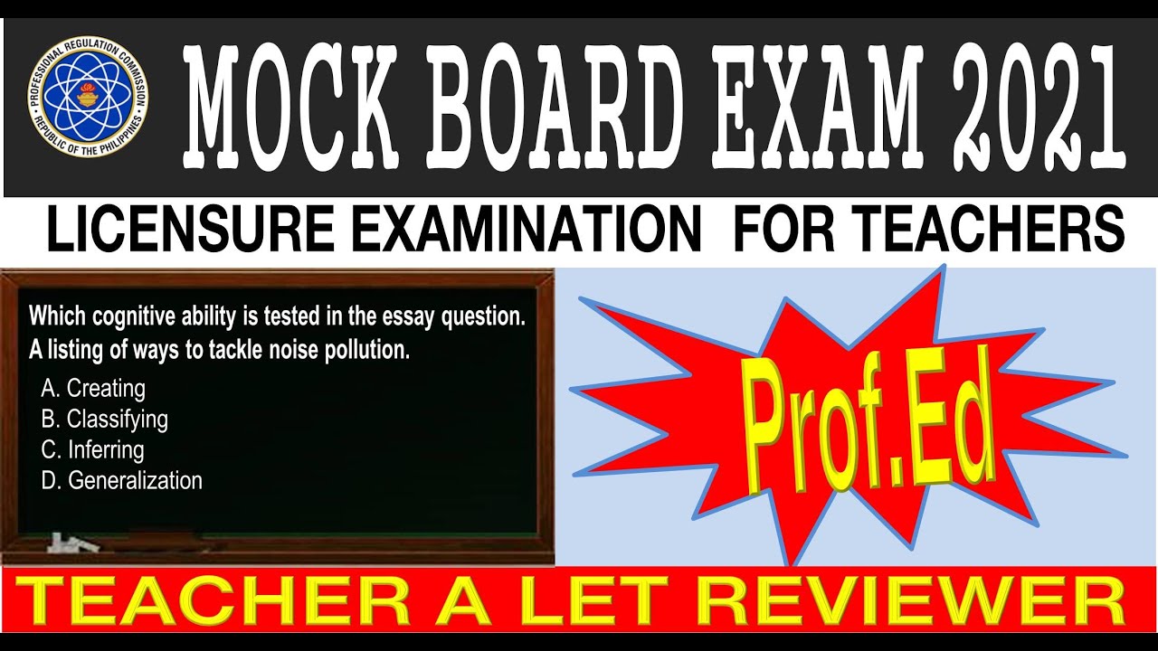 ACTUAL PROF.ED LET QUESTIONS for March 2021 I Teacher A Let Reviewer ...