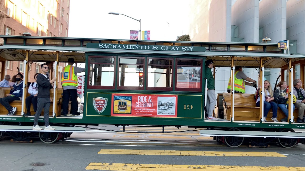 Sacramento-Clay Cable Car 19 @ California St & Taylor St San Francisco ...