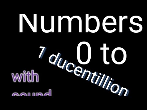 0 to 1 ducentillion with sound - YouTube