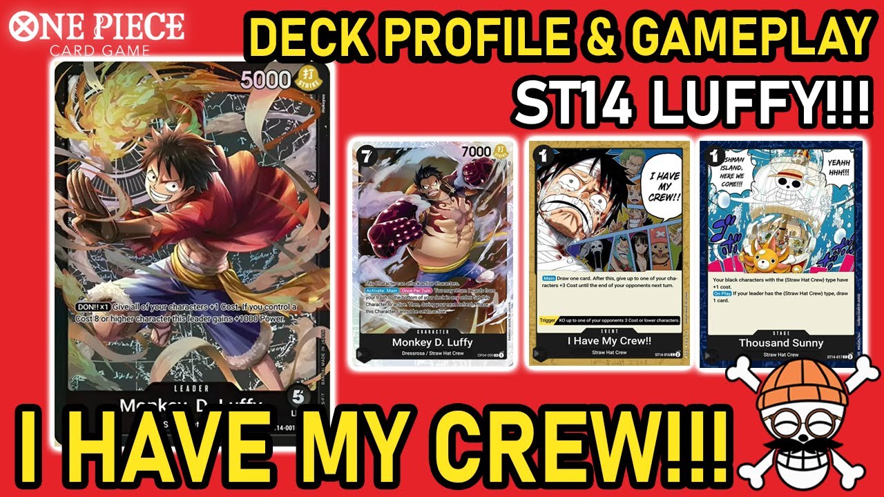 [OP07 ROGUES] INFINITY COST ST14 Luffy Deck Profile & Gameplay | One ...