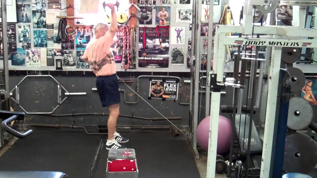 cable squat row with DB press - YouTube