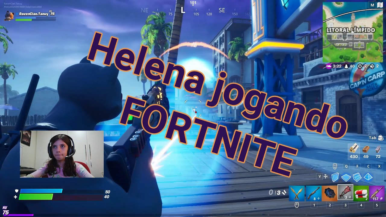 Helena jogando Fortnite! - YouTube
