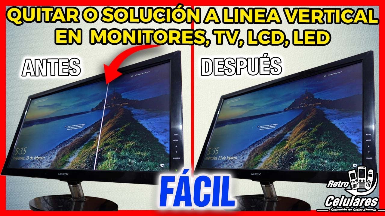pelo táctica gemelo rayas verticales en monitor lcd flaco excepto por ...