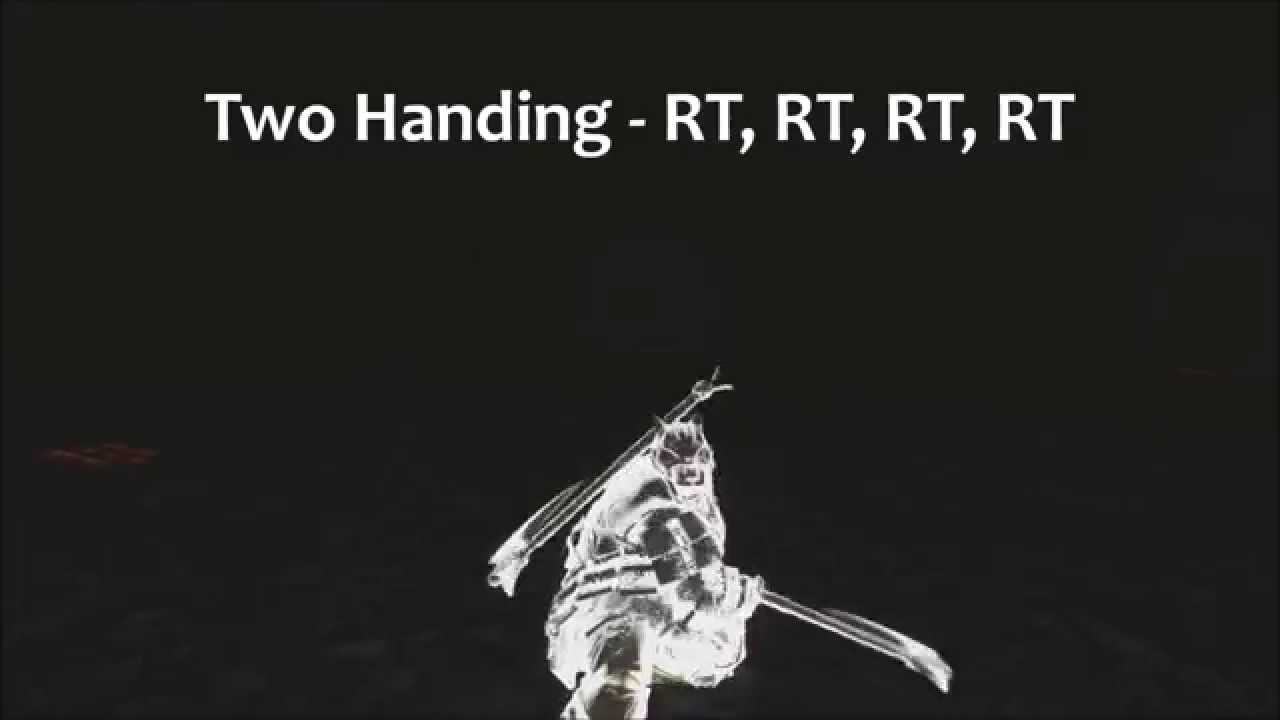 Dark Souls 2 Dragonslayer's Crescent Axe Tutorial (dual wielding w ...