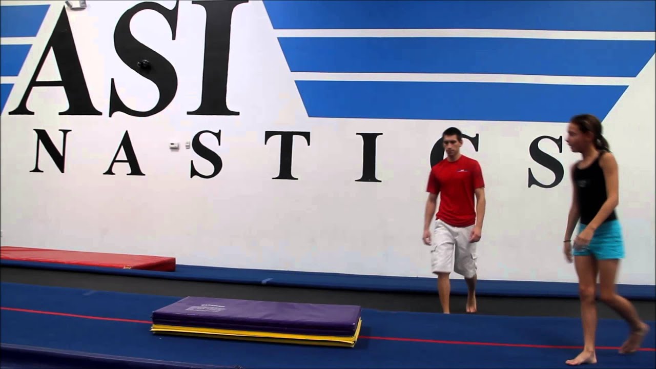 PS Floor Power Hurdle Round Off Rebound Drill 2 - YouTube