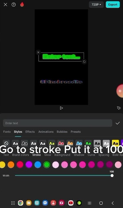 Text Tutorial Youtube 