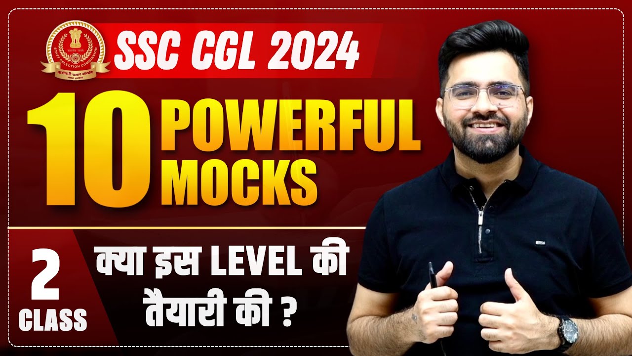 🎯 10 Powerful English Mock (Class-2) | SSC CGL English | SSC CGL 2024 | English By Tarun Grover ...